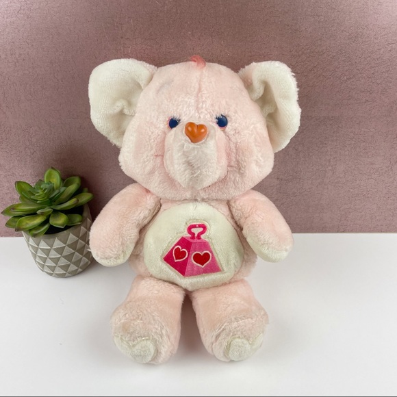 Care Bears | Toys | Vintage Care Bear Cousins Lotsa Heart Pink Elephant ...